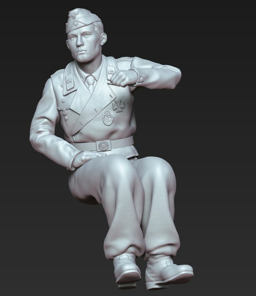 German tank soldier for loader position