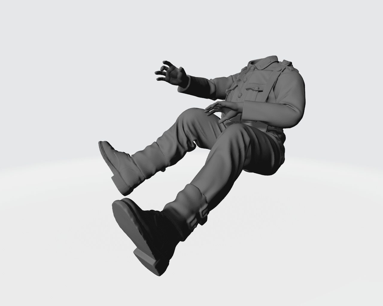 German WW2 Soldier Motorcycle Machine Gunner - AoW –