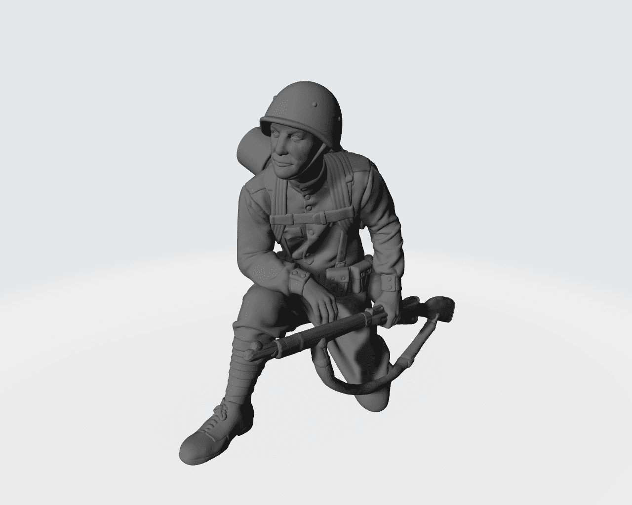 Russian soldier ww2 Crouch AS